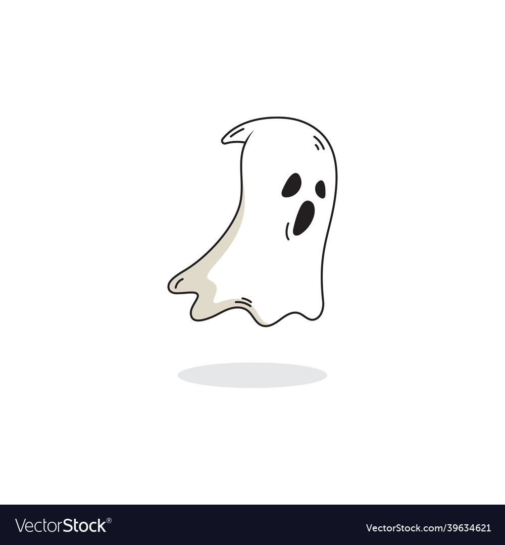 Cute ghost icon design Royalty Free Vector Image