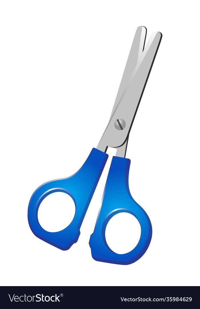 Scissors realistic Royalty Free Vector Image - VectorStock