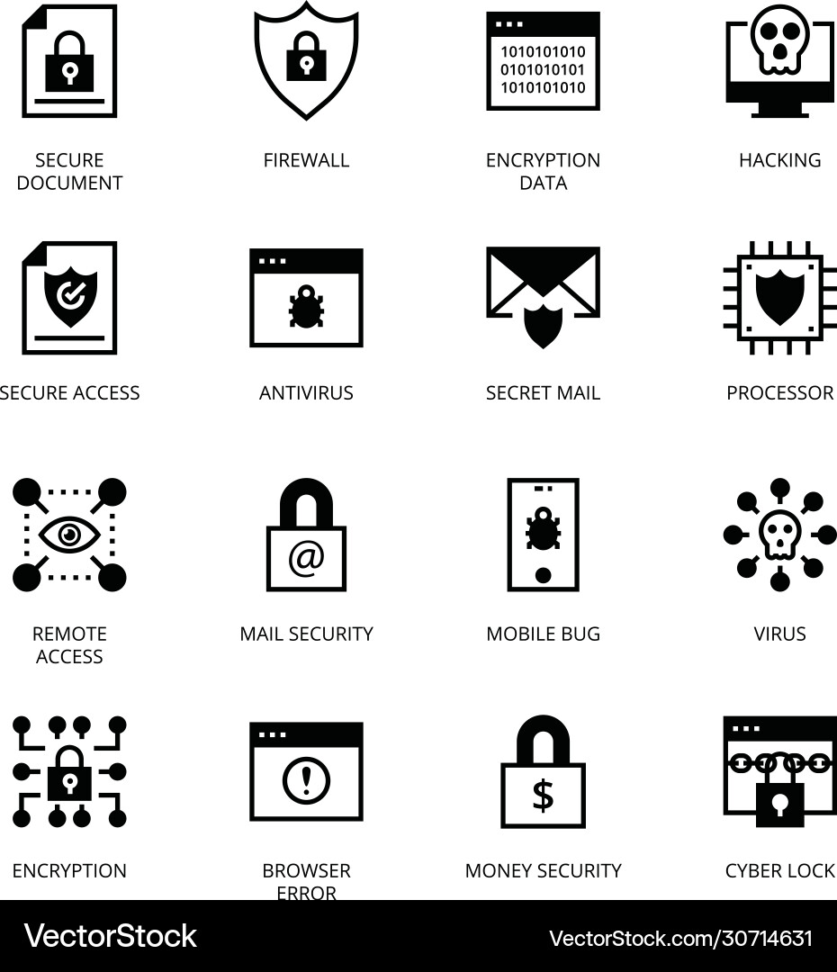 Cyber security Royalty Free Vector Image - VectorStock