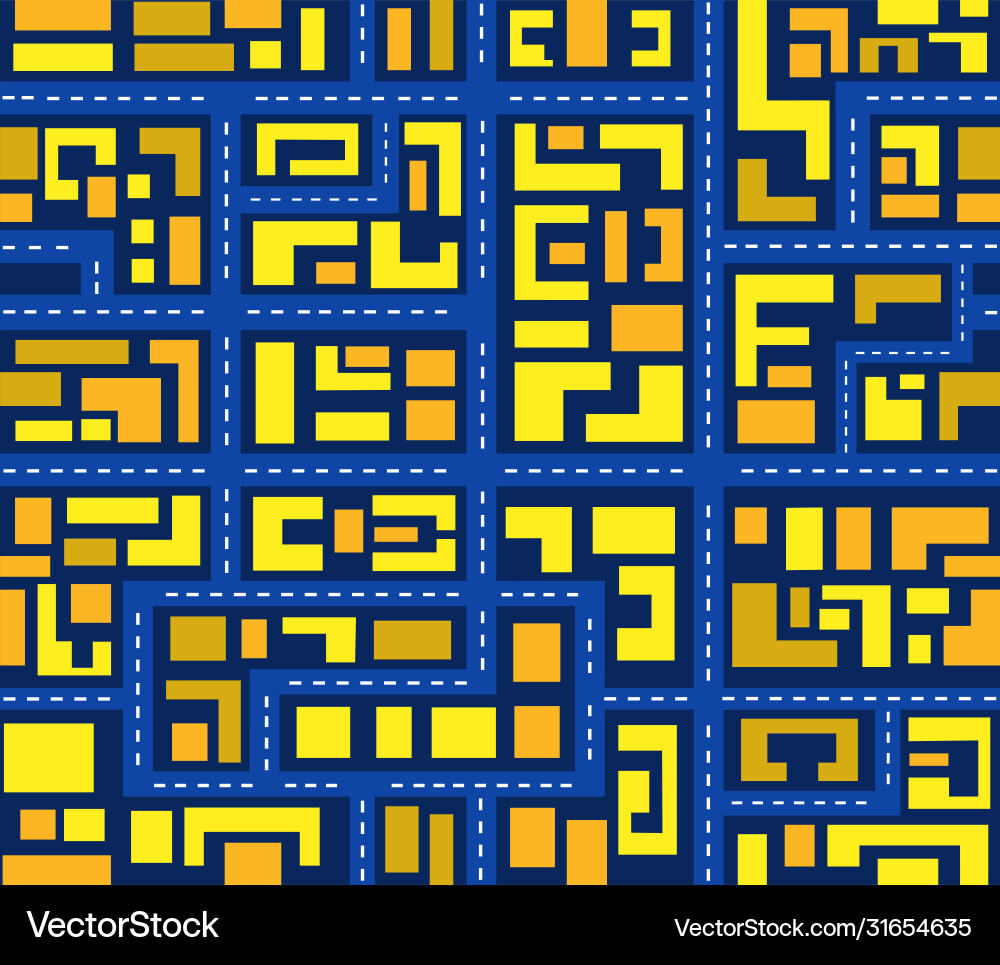 Night neon purple map city Royalty Free Vector Image