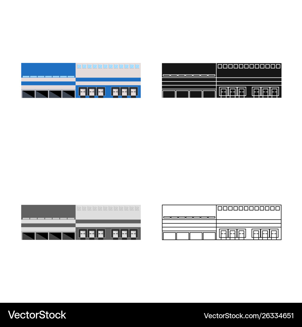 Design warehouse and distribution sign Royalty Free Vector