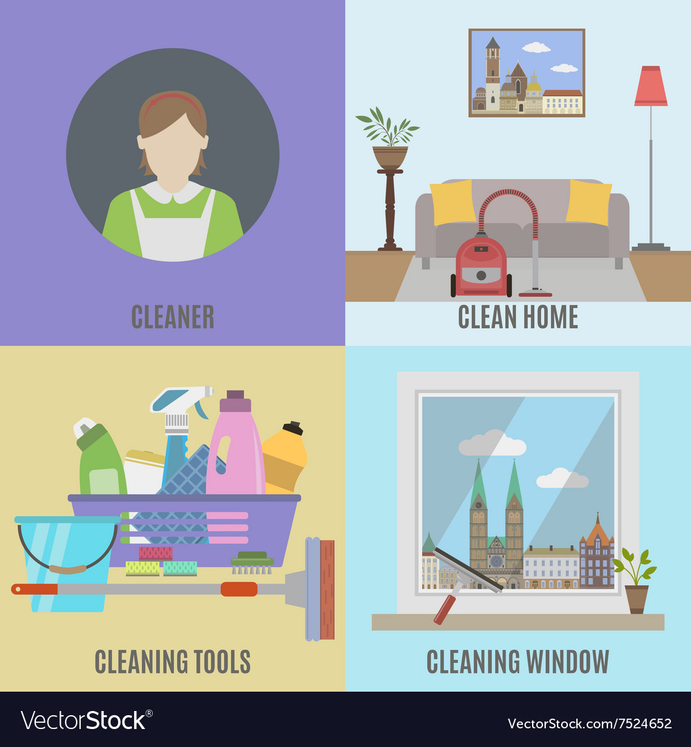 Cleaner Royalty Free Vector Image - VectorStock