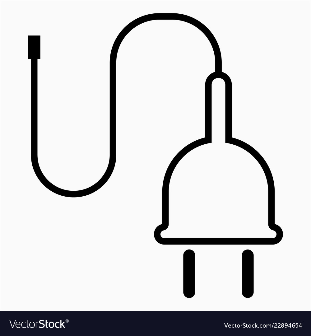 Plug icon Royalty Free Vector Image - VectorStock