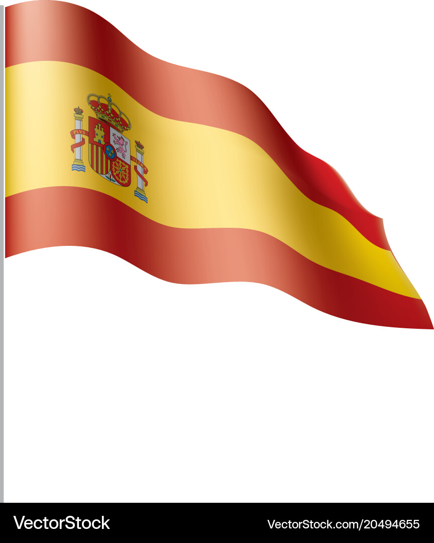 Spain flag Royalty Free Vector Image - VectorStock