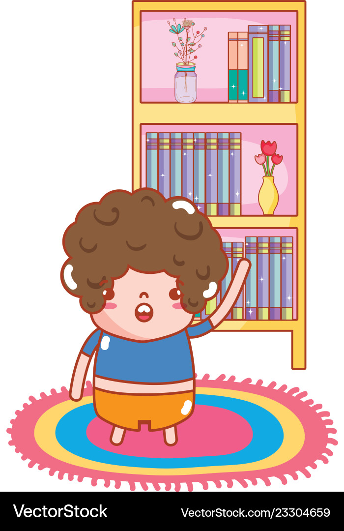 Cute child cartoon Royalty Free Vector Image - VectorStock