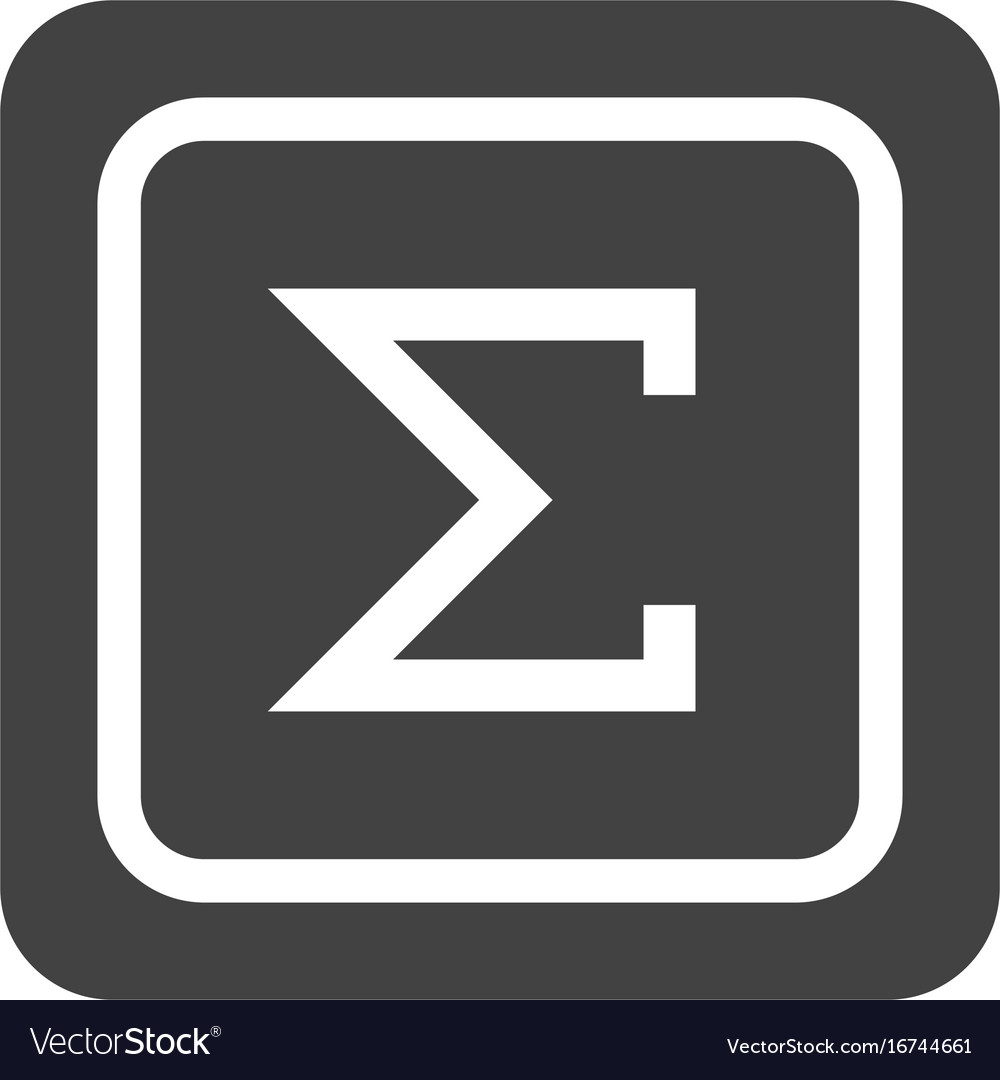 Summation symbol Royalty Free Vector Image - VectorStock Summation symbol Royalty Free Vector Image - VectorStock