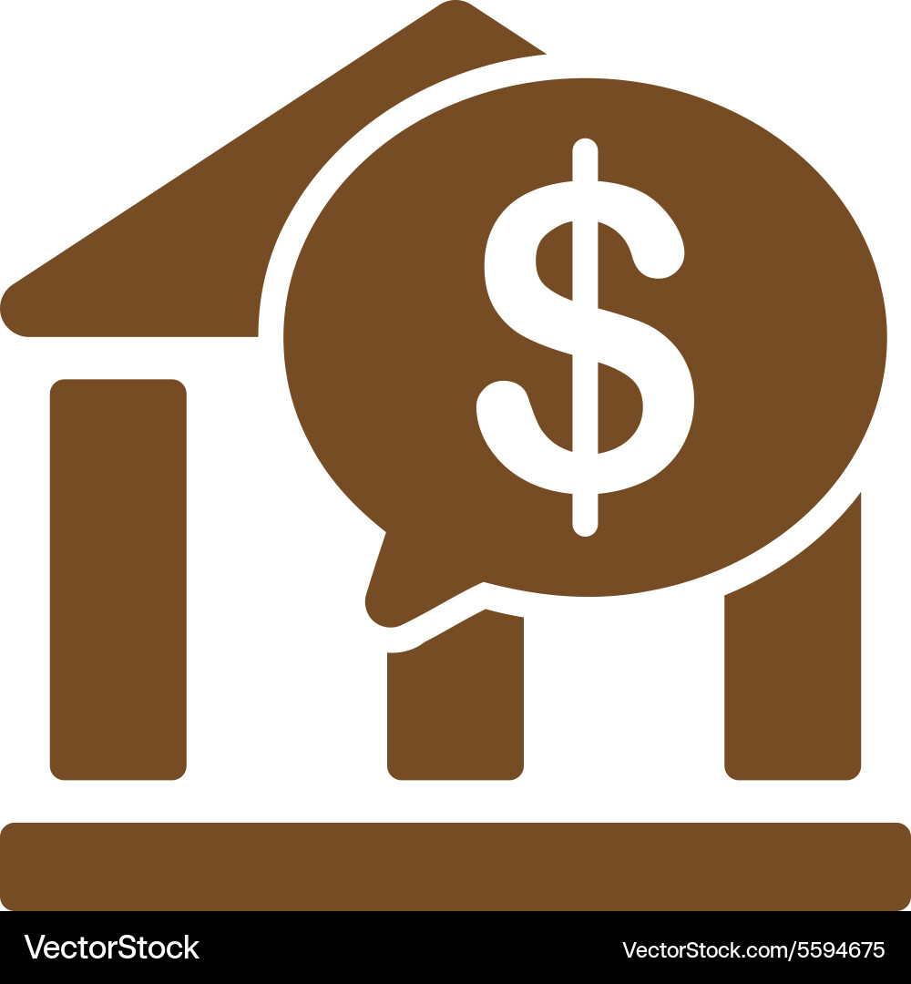Bank transfer icon from business bicolor set Vector Image