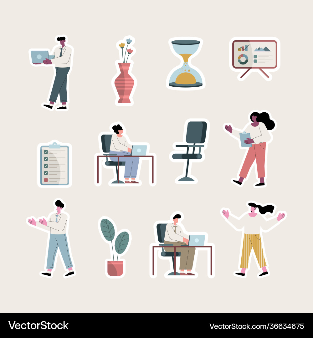 People and tools Royalty Free Vector Image - VectorStock