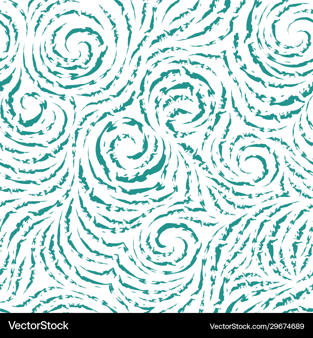 Seamless turquoise pattern broken lines Royalty Free Vector