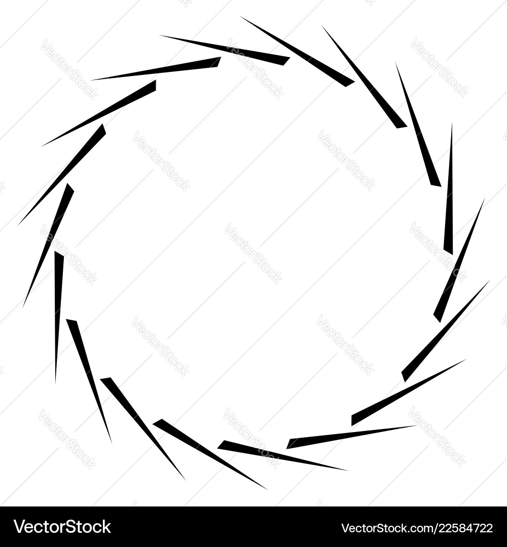 Abstract concentric mandala motif design element Vector Image