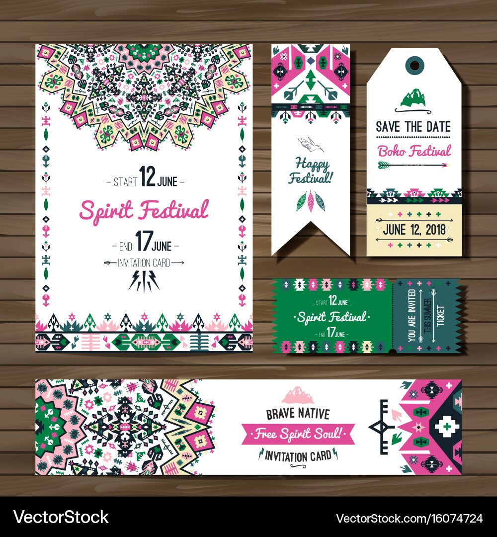 Collection banners flyers or invitations Vector Image