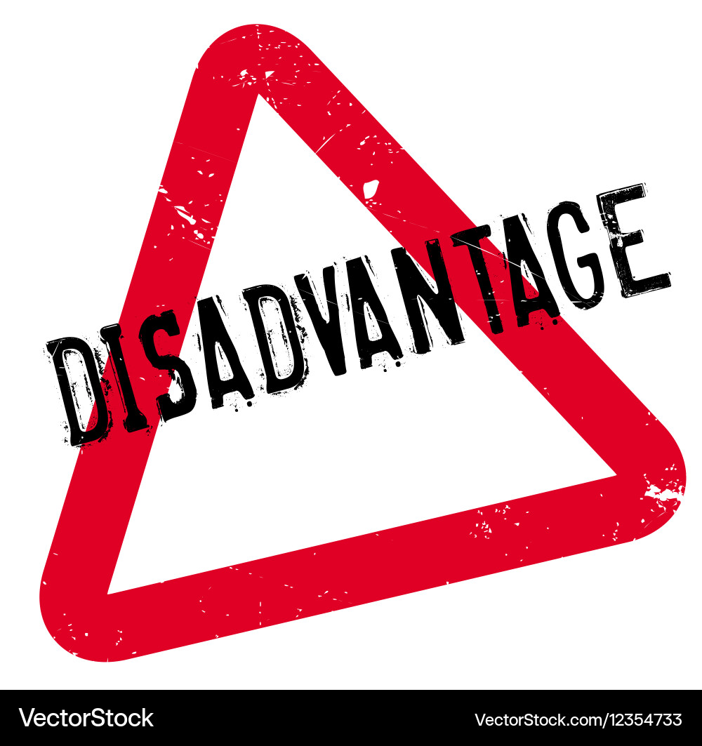Disadvantage rubber stamp Royalty Free Vector Image