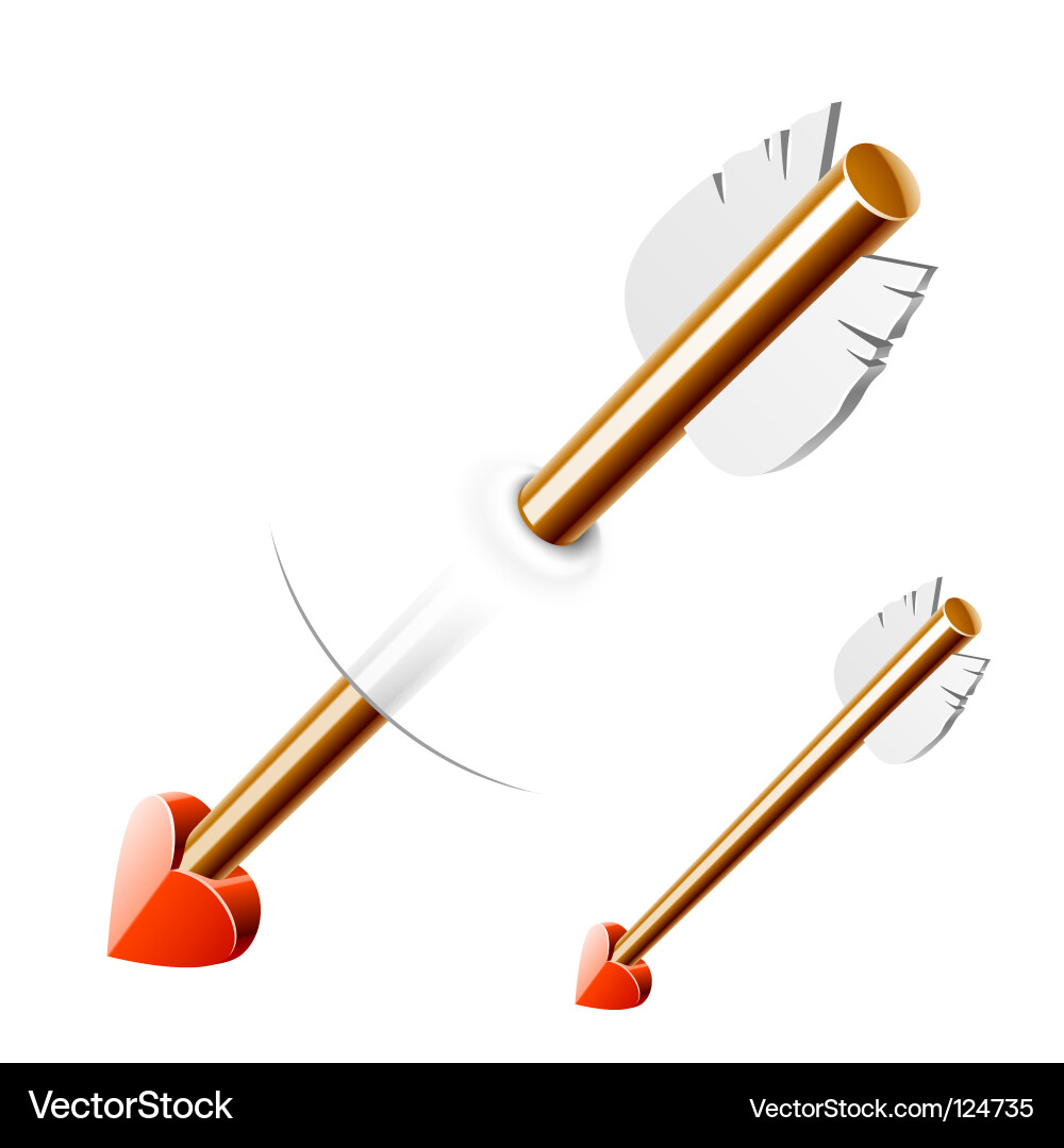 Cupid arrow Royalty Free Vector Image - VectorStock
