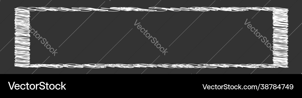 Square rectangle scribbling sketchy sketch doodle Vector Image