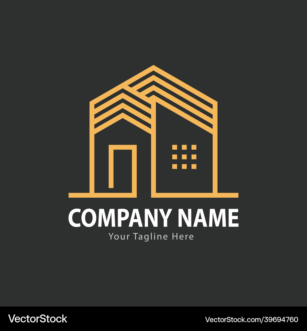 Building and property logo template Royalty Free Vector