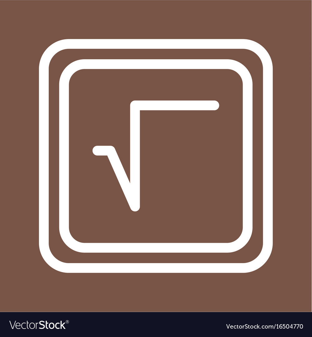Square Root Symbol Royalty Free Vector Image - Vectorstock