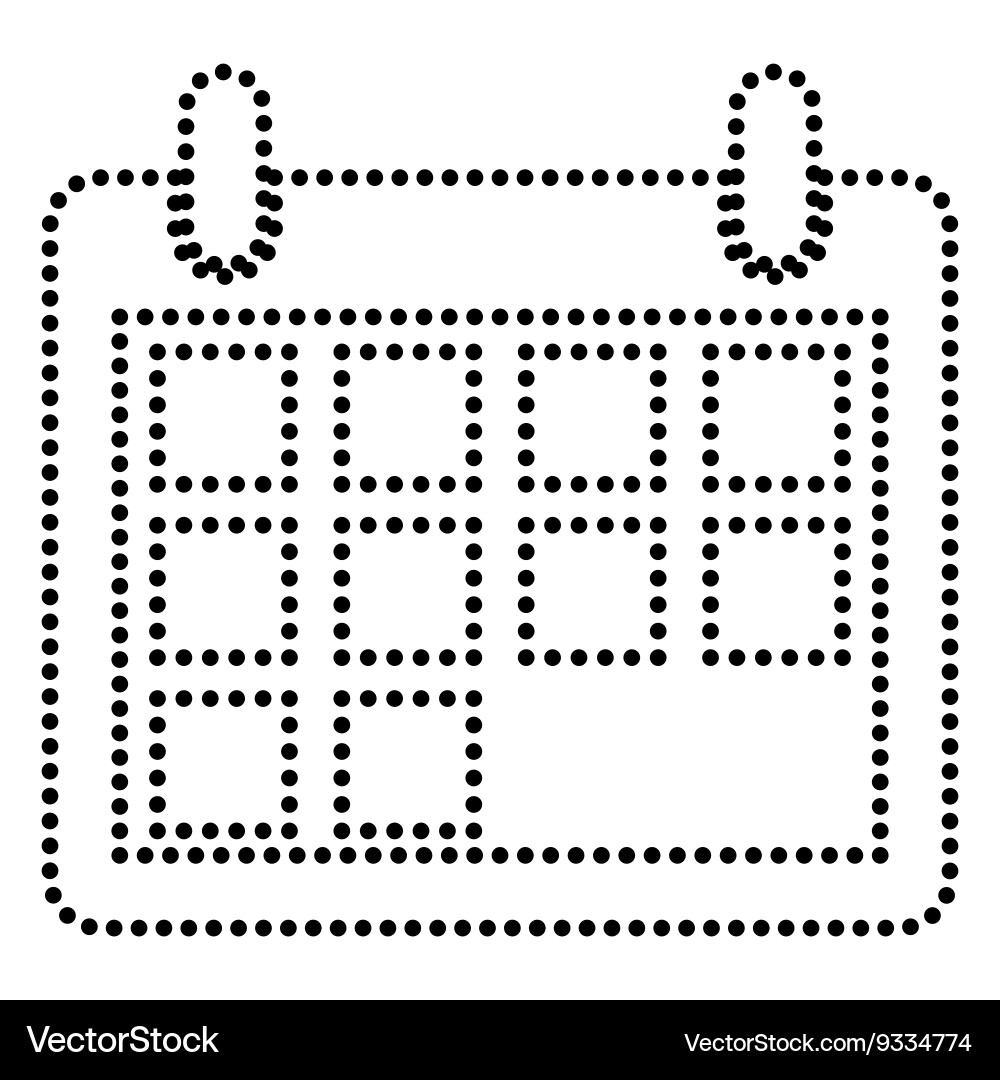 Calendar sign Royalty Free Vector Image - VectorStock