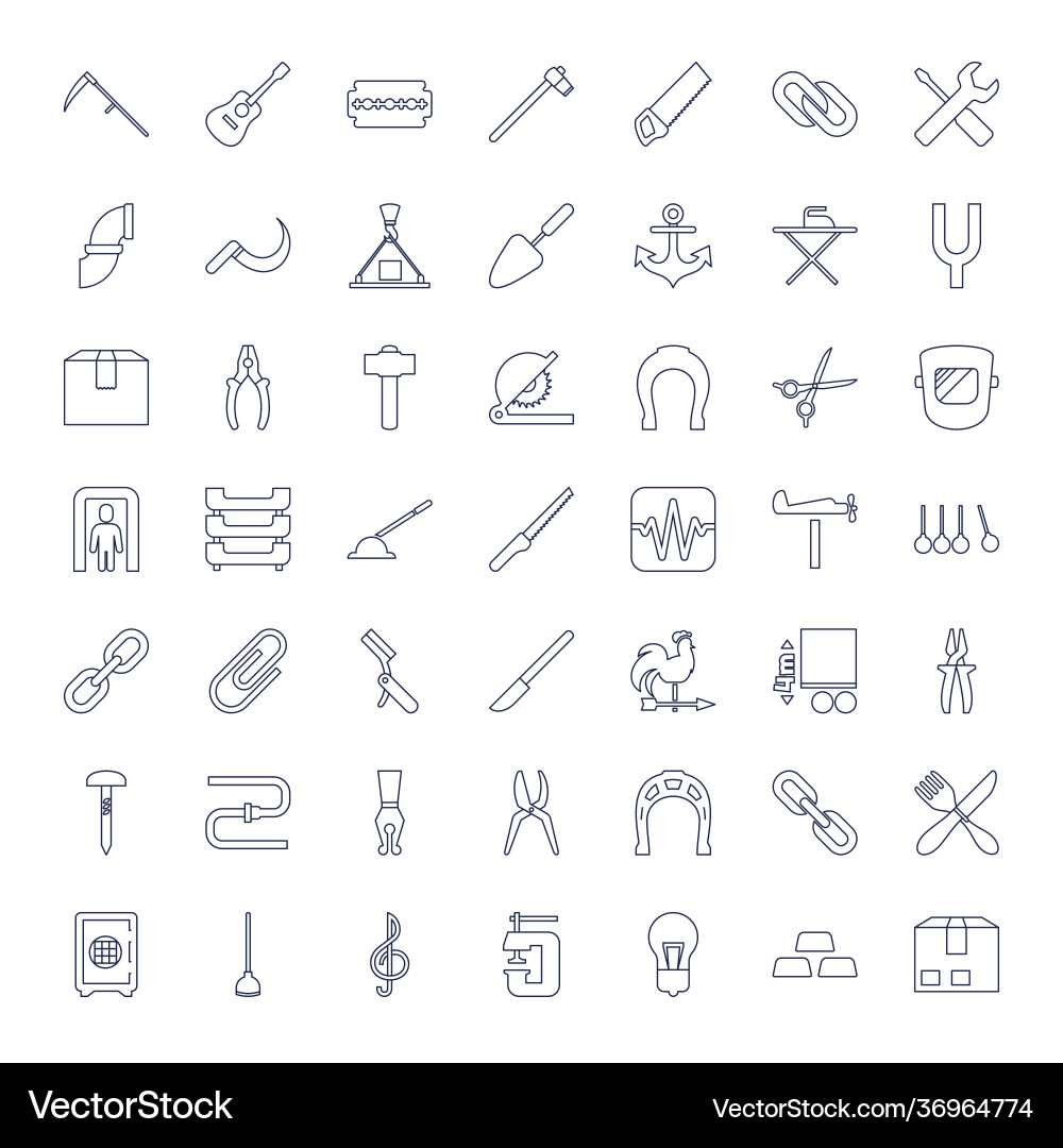Metal icons Royalty Free Vector Image - VectorStock