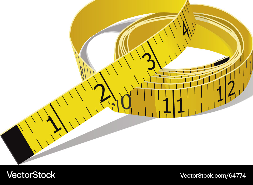 Tape measure Royalty Free Vector Image - VectorStock