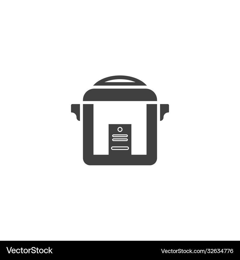 Rice cooker icon template Royalty Free Vector Image