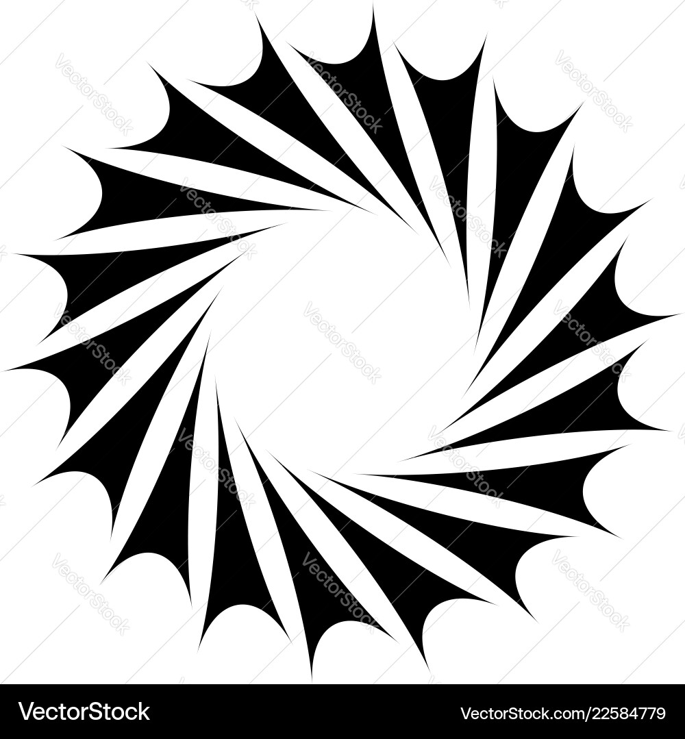Abstract concentric mandala motif design element Vector Image
