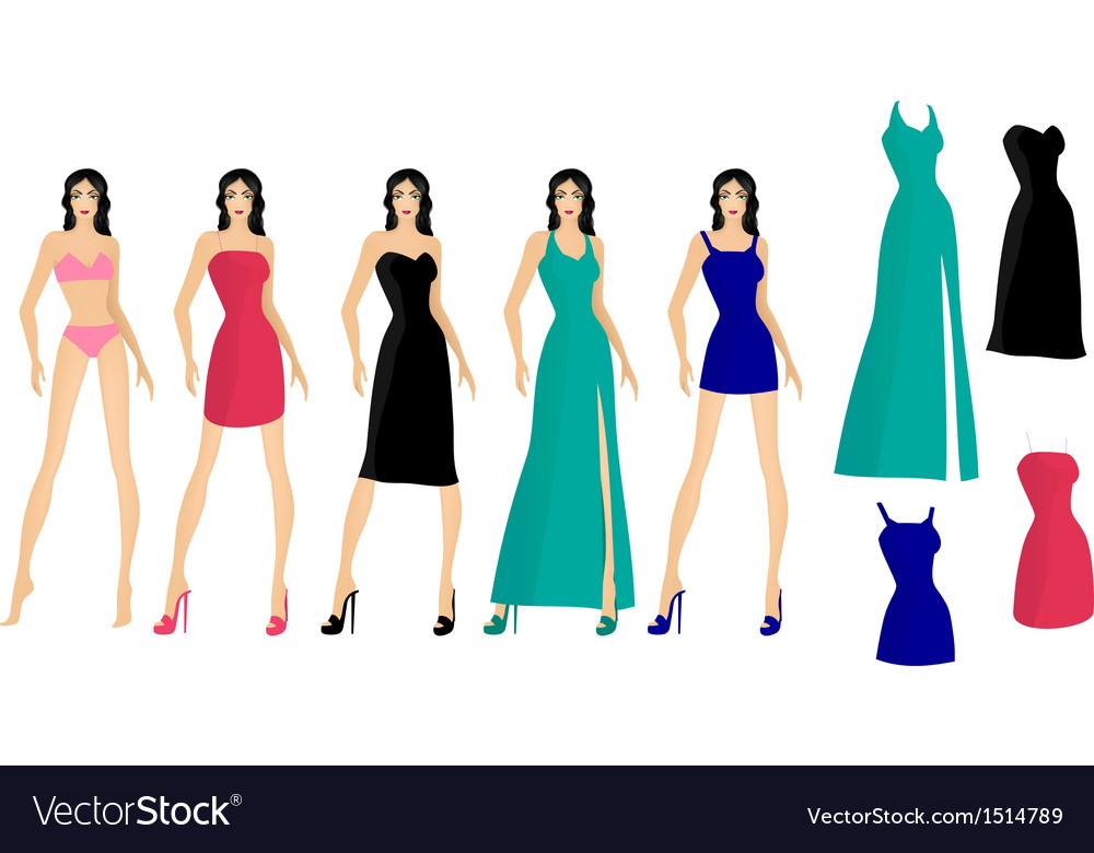 Fashion Set Royalty Free Vector Image Vectorstock