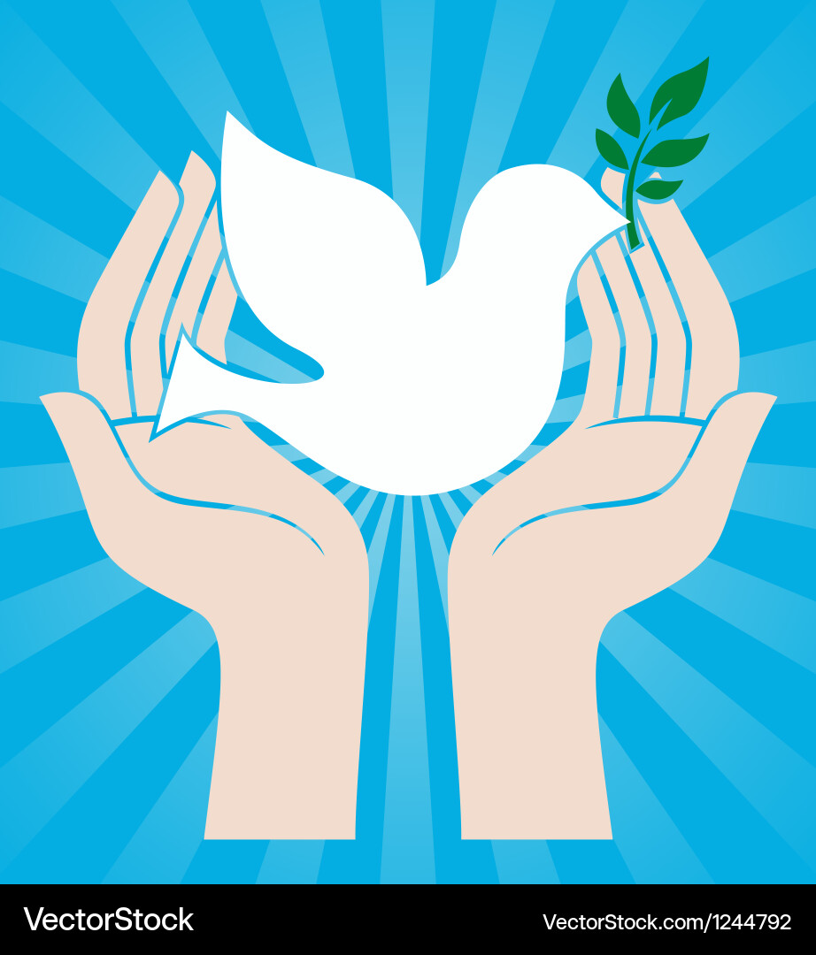 Peace dove symbol Royalty Free Vector Image - VectorStock