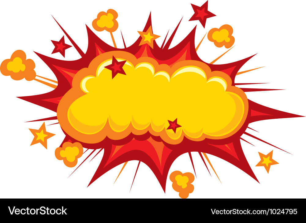 Cartoon - boom Royalty Free Vector Image - VectorStock