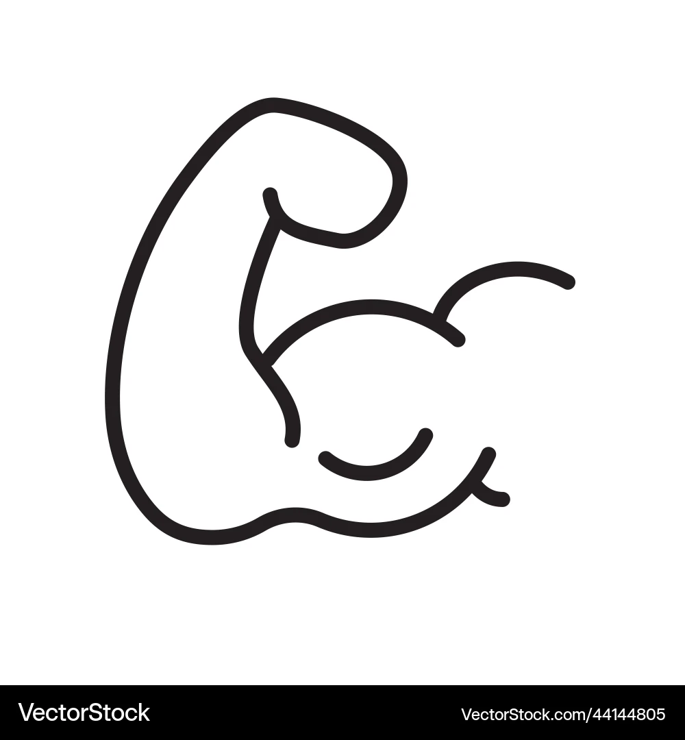 Strong Arm Clipart Strong Arm Silhouette Illustration Stock Vector