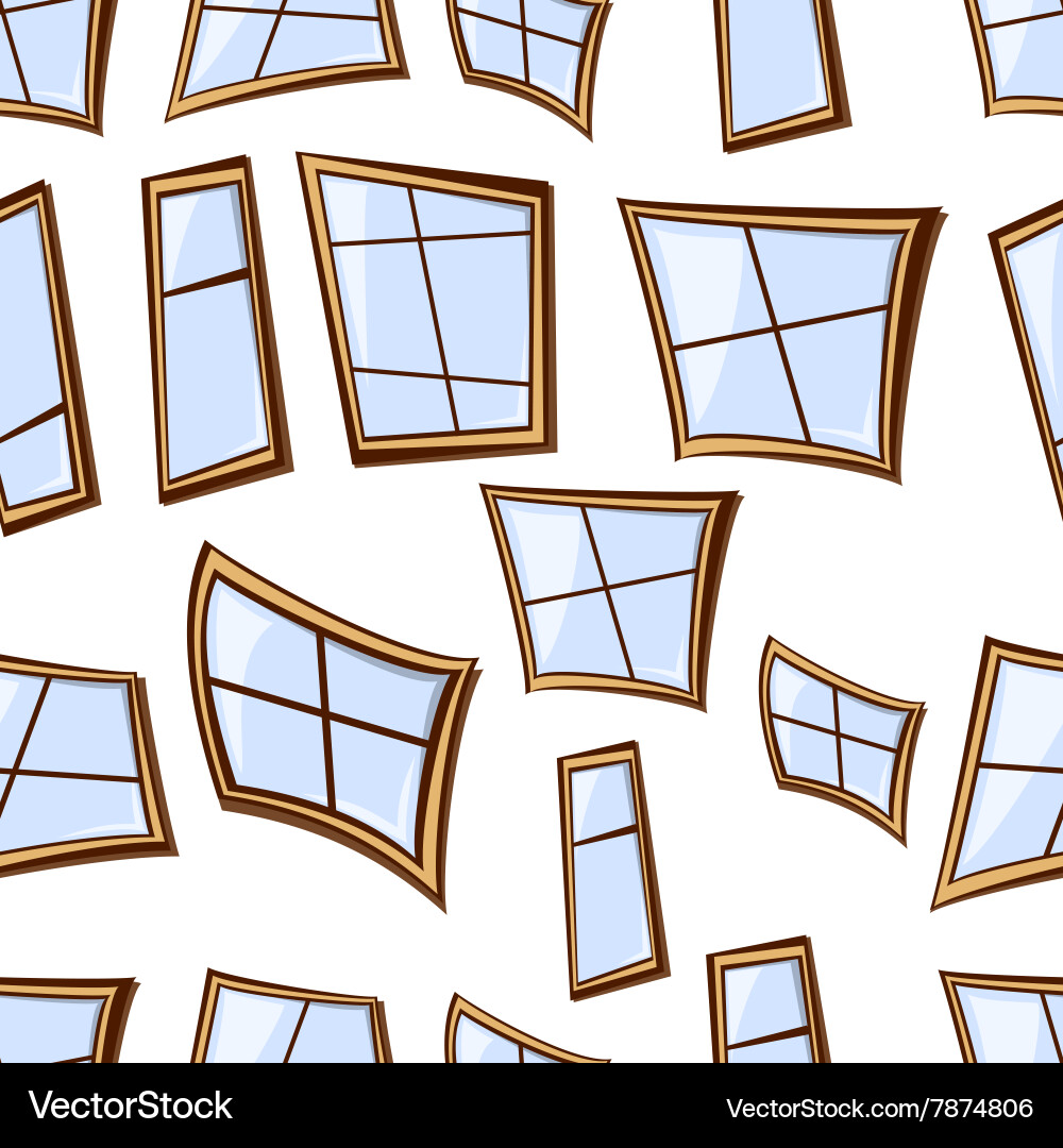Building windows seamless Royalty Free Vector Image
