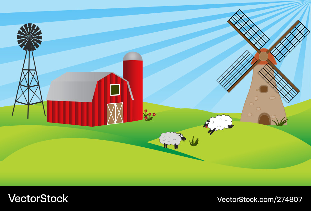Farm Royalty Free Vector Image - VectorStock