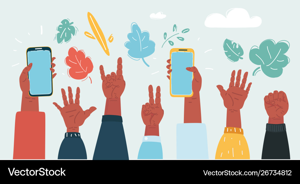 Audience a concert Royalty Free Vector Image - VectorStock