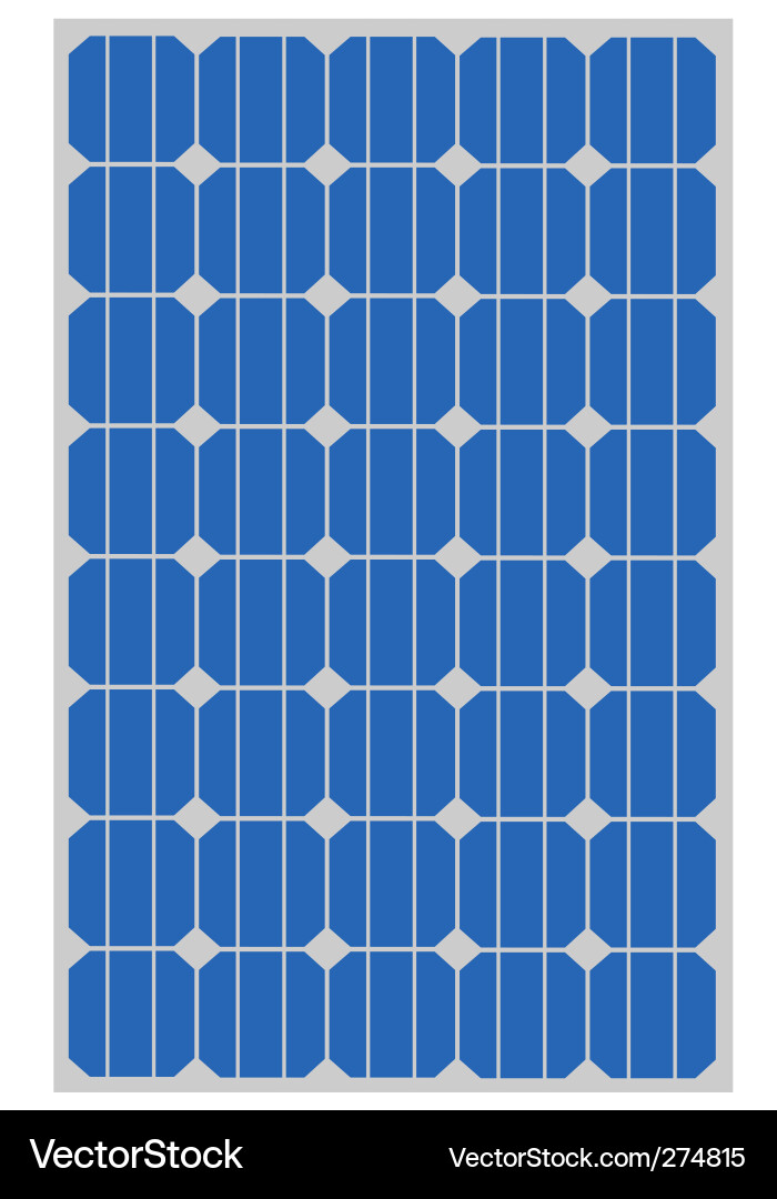 Solar panel Royalty Free Vector Image - VectorStock
