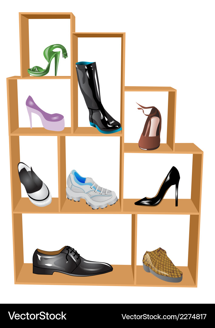 Shoe store Royalty Free Vector Image - VectorStock