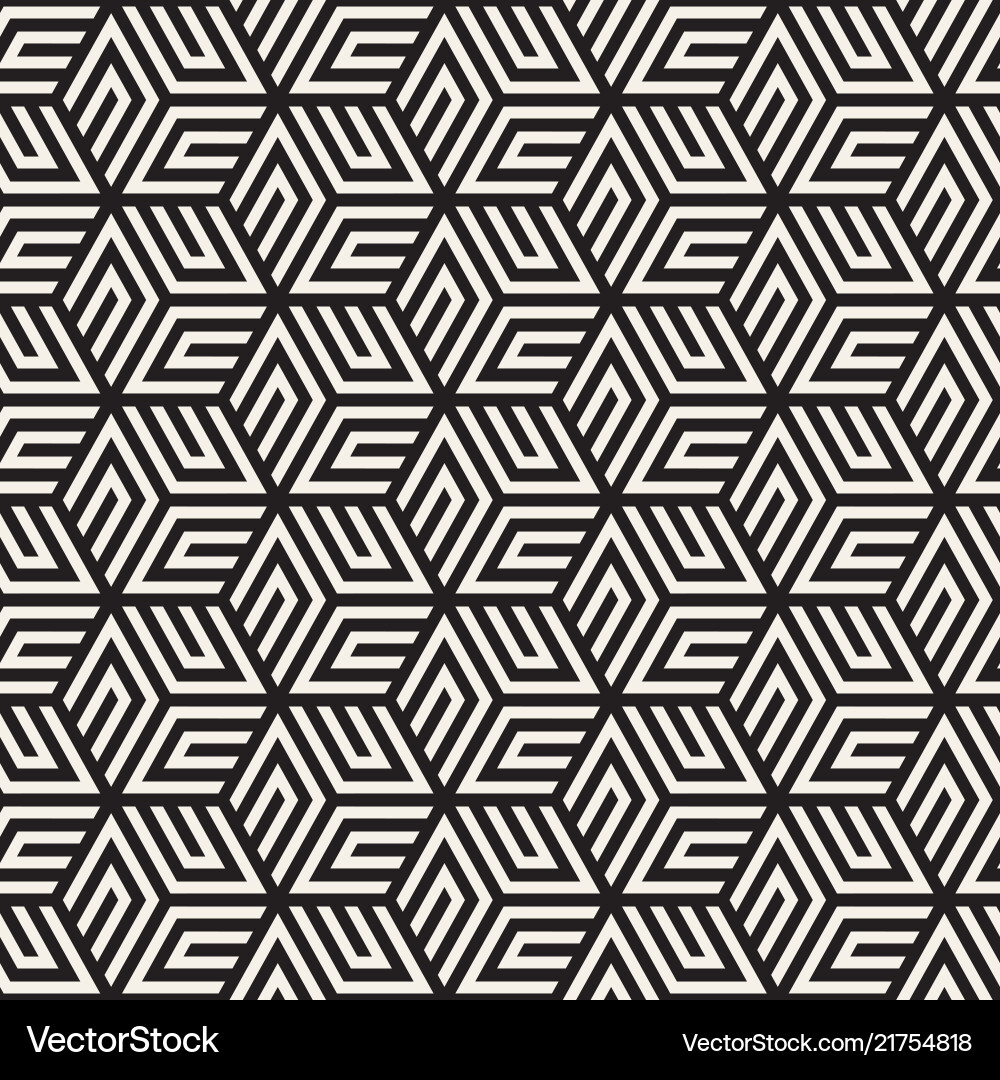 Seamless lines mosaic pattern modern stylish Vector Image