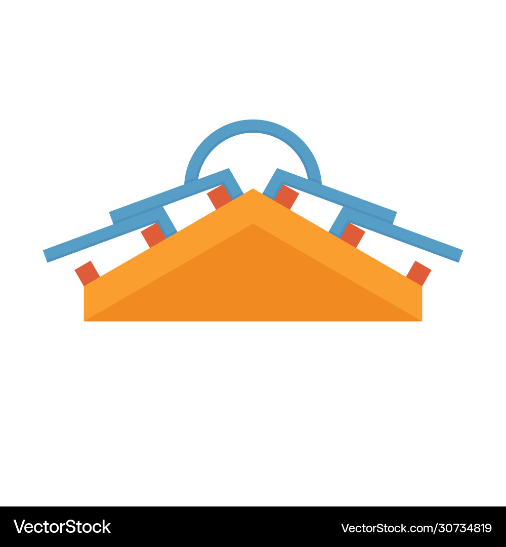 Roof structure icon Royalty Free Vector Image - VectorStock