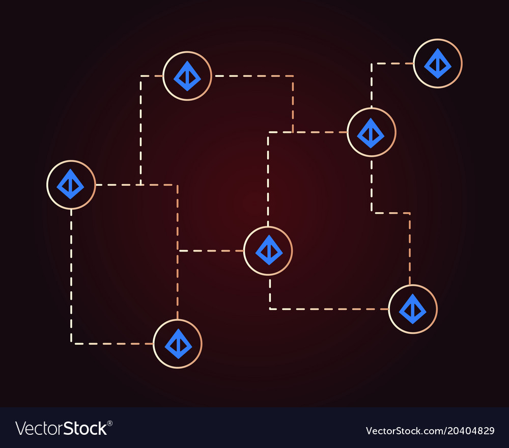 Loopring cryptocurrency technology network style Vector Image