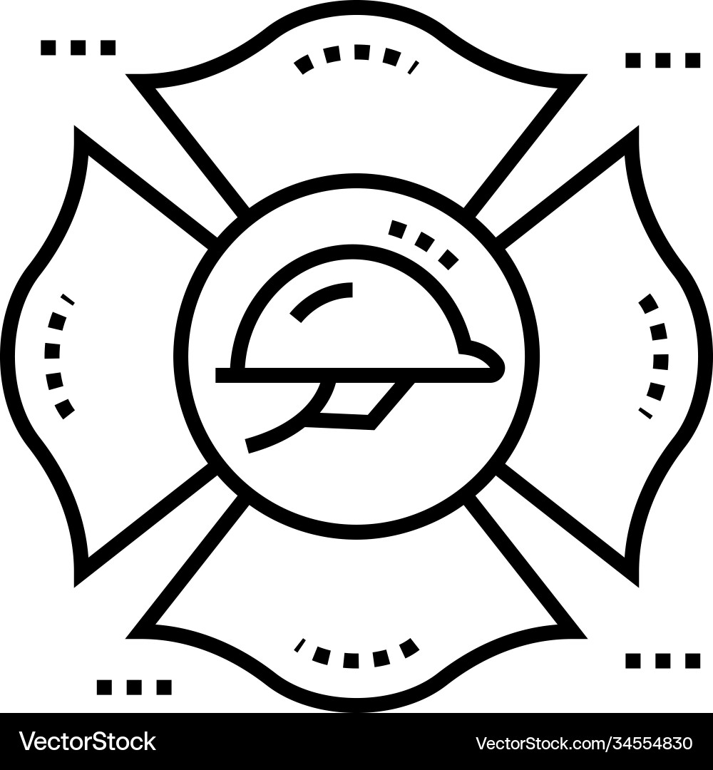 Firefighter logo Royalty Free Vector Image - VectorStock