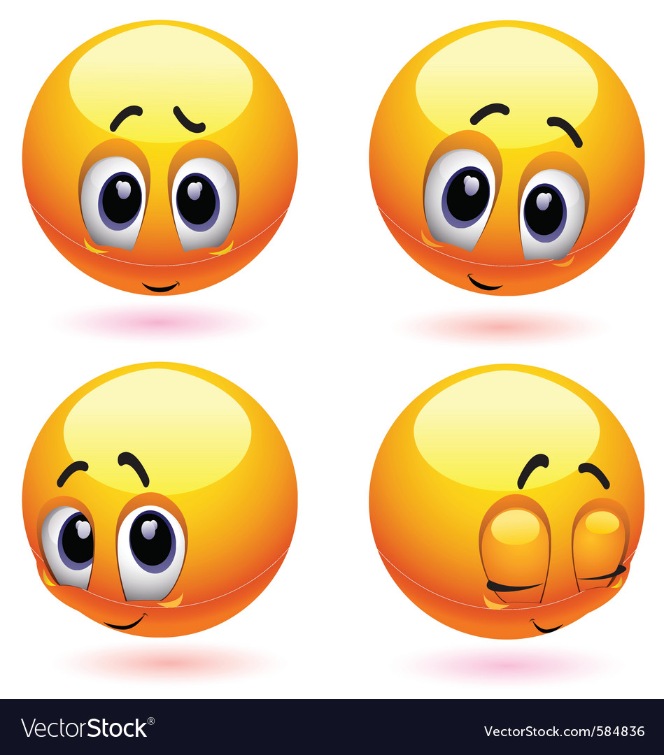 Smiley characters Royalty Free Vector Image - VectorStock