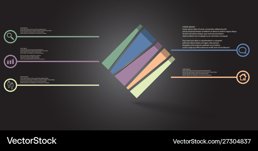 3d infographic template with embossed Royalty Free Vector