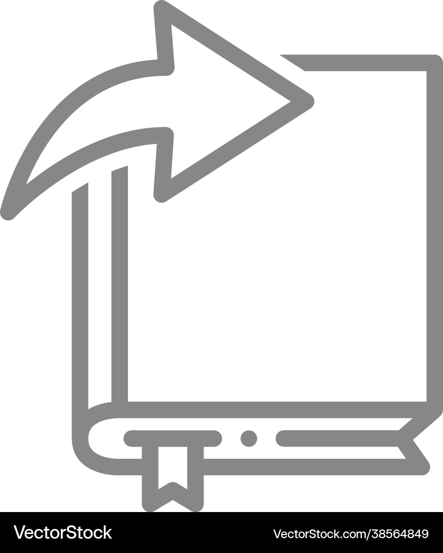 Books swap line icon bookcrossing share library Vector Image