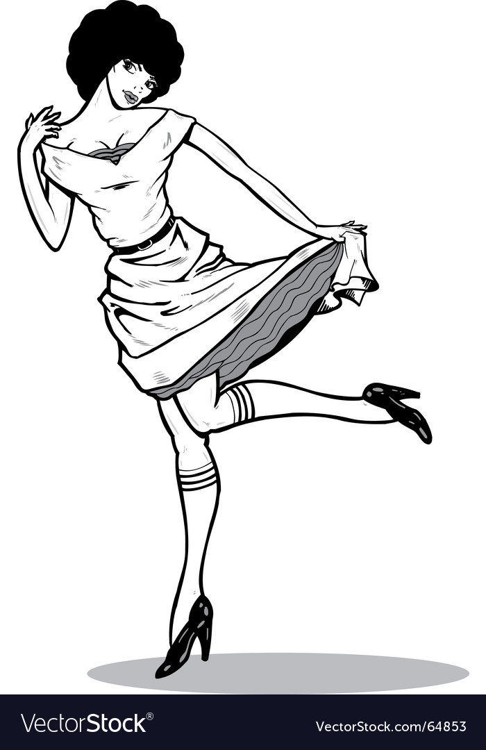 Sexy Girl Illustration Royalty Free Vector Image