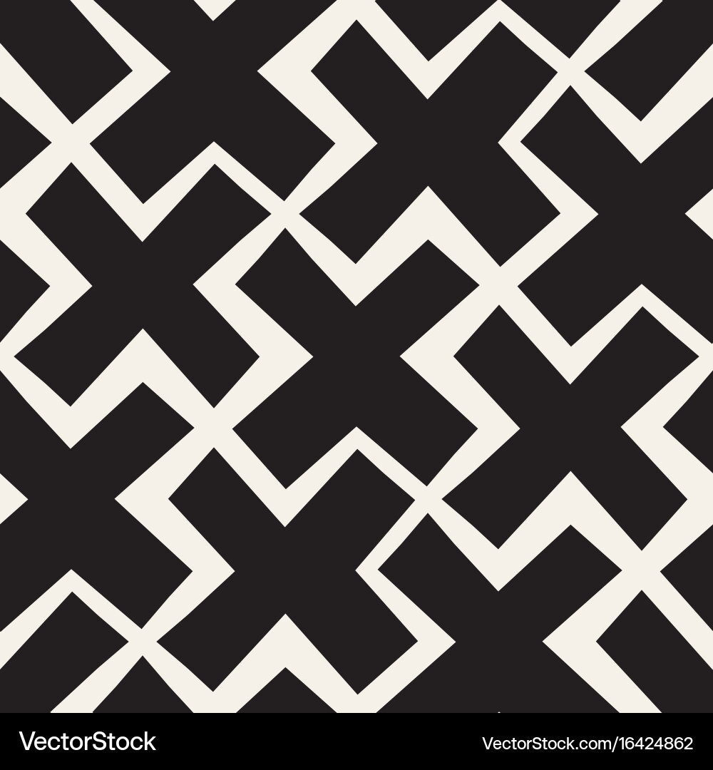 Seamless black and white lines pattern Royalty Free Vector