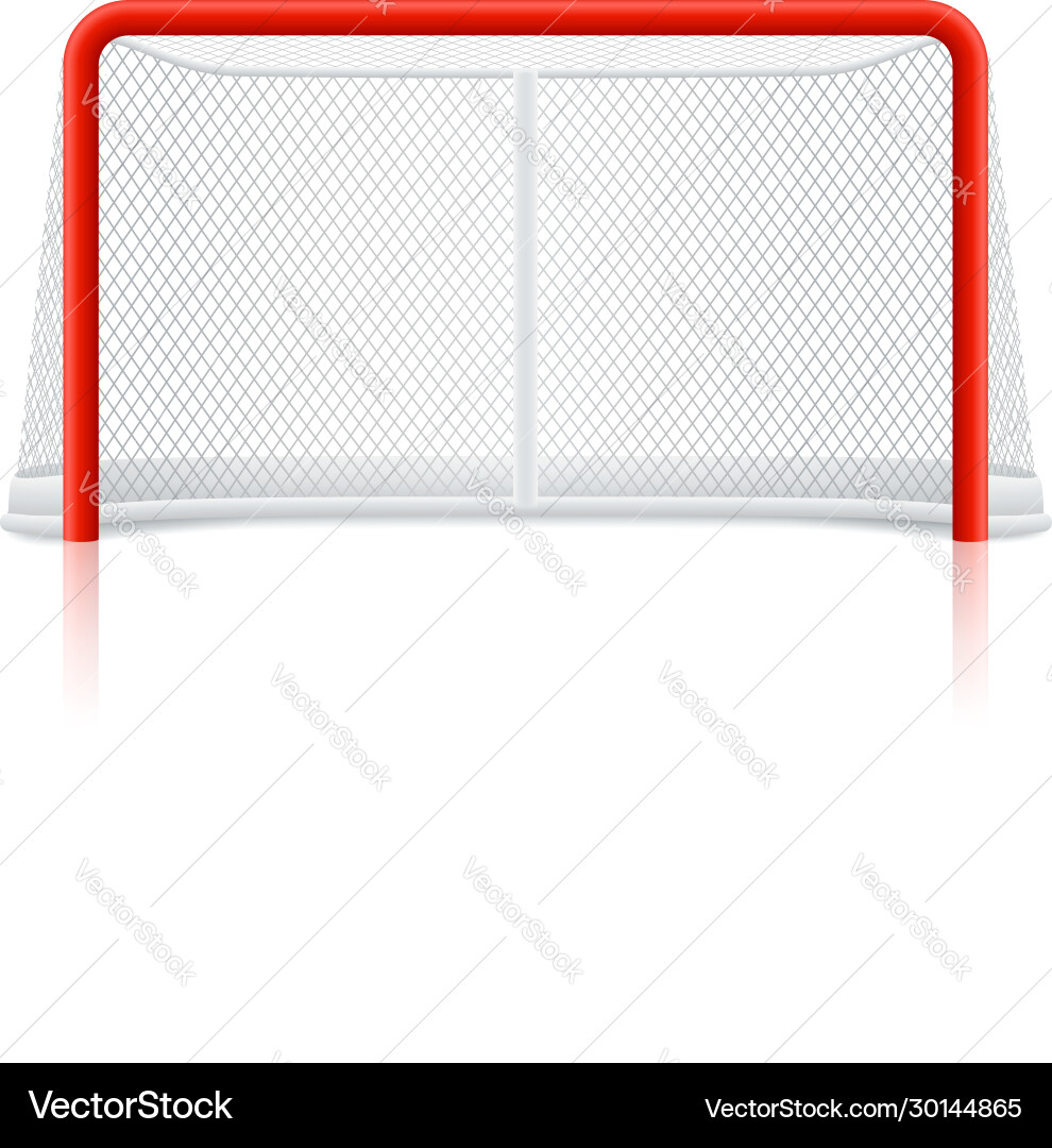 Red hockey goal Royalty Free Vector Image - VectorStock