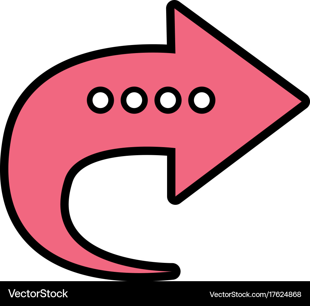 Arrow symbol icon mobile sign Royalty Free Vector Image