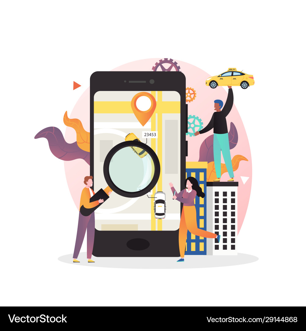 Carsharing concept for web banner website Vector Image