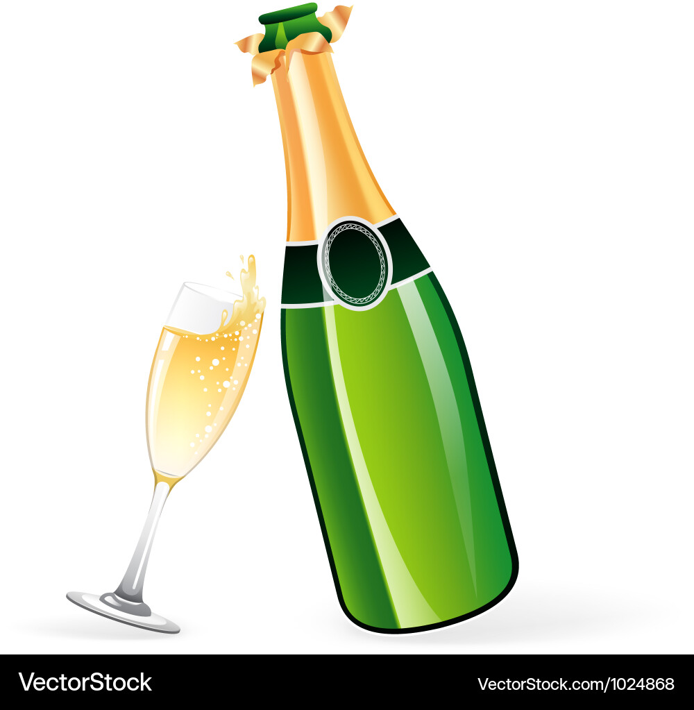 Champagne Royalty Free Vector Image - VectorStock