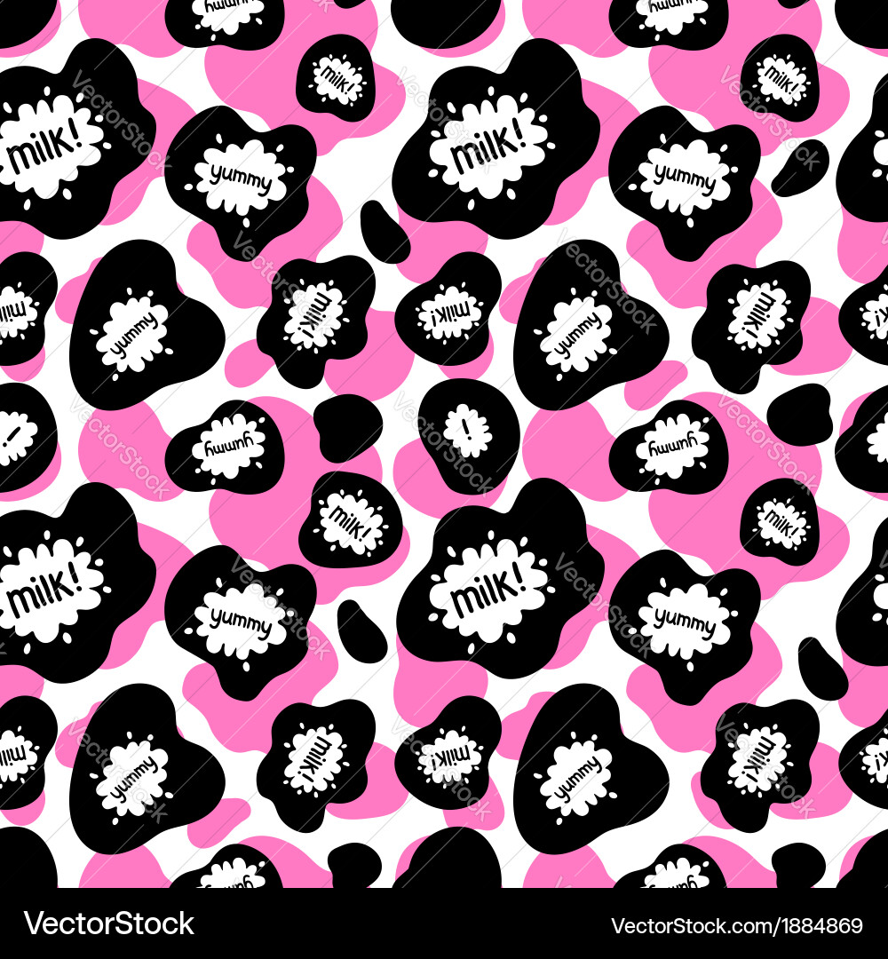 Abstract background cow seamless pattern Vector Image