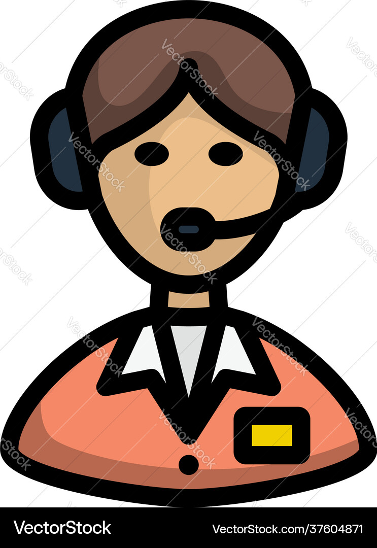 Taxi dispatcher icon Royalty Free Vector Image