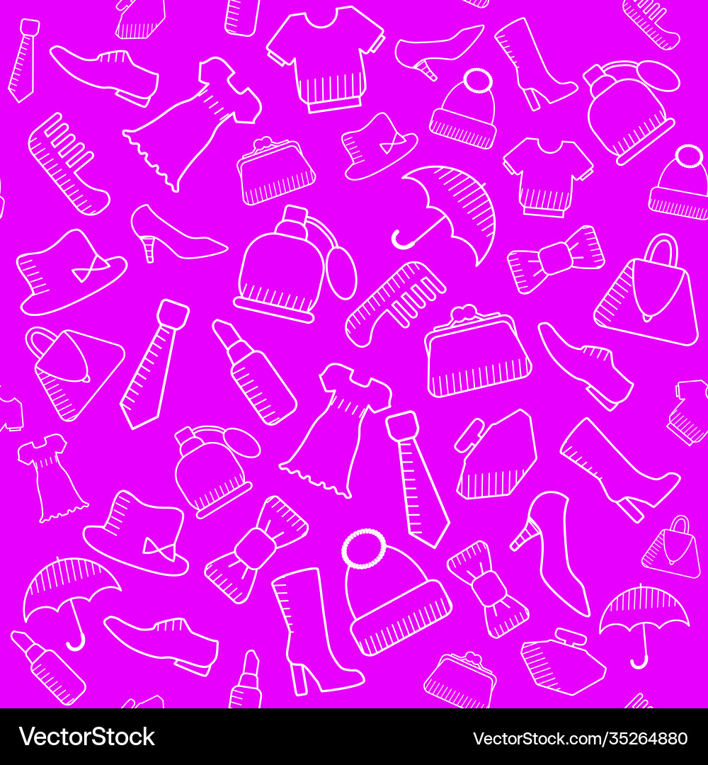 Accessories for lovely ladies seamless pattern Vector Image